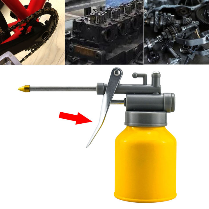 250ml Oil Can pot Manual Oiler High Pressure Pump Oiler Can Pot ...