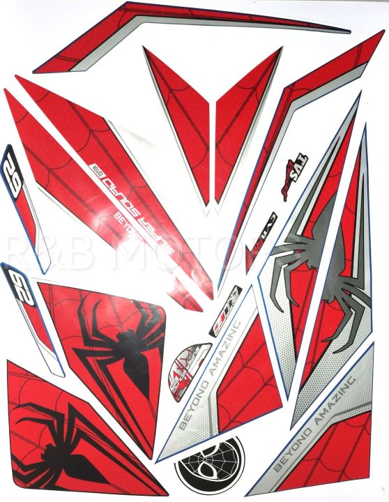 Tvs Ntorq 125 Spiderman Edition Full Sticker Kit | Daraz.lk