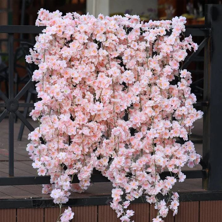Artificial Flowers Cherry Blossom Sakura Garland Wedding Arch Garden ...