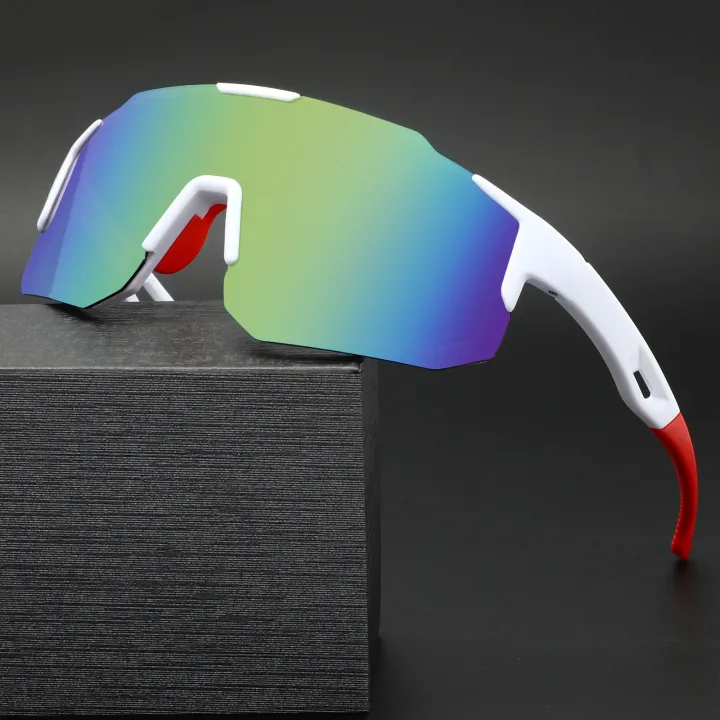 Rimless UV400 Cycling Sunglasses Sports Running Sun Goggles MTB Bicycle ...