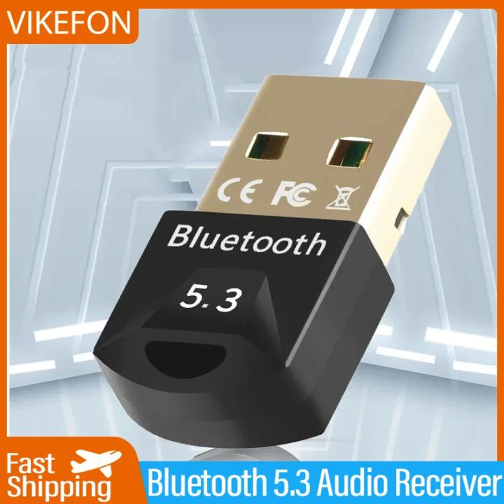 VIKEFON 2024 New Bluetooth Adapter for Pc Usb Bluetooth 5.3 Dongle ...
