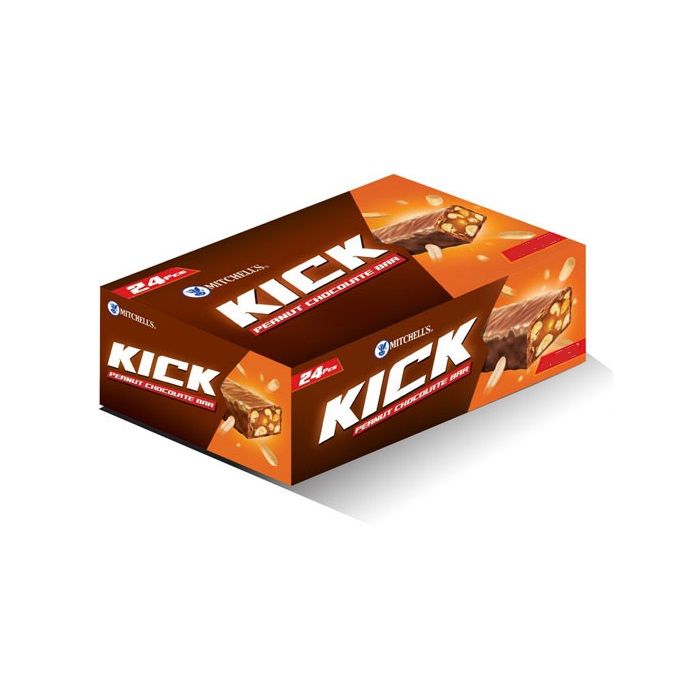 Mitchell’s Kick Peanut Chocolate Bar – 24pcs Box – Crunchy & Nutty ...