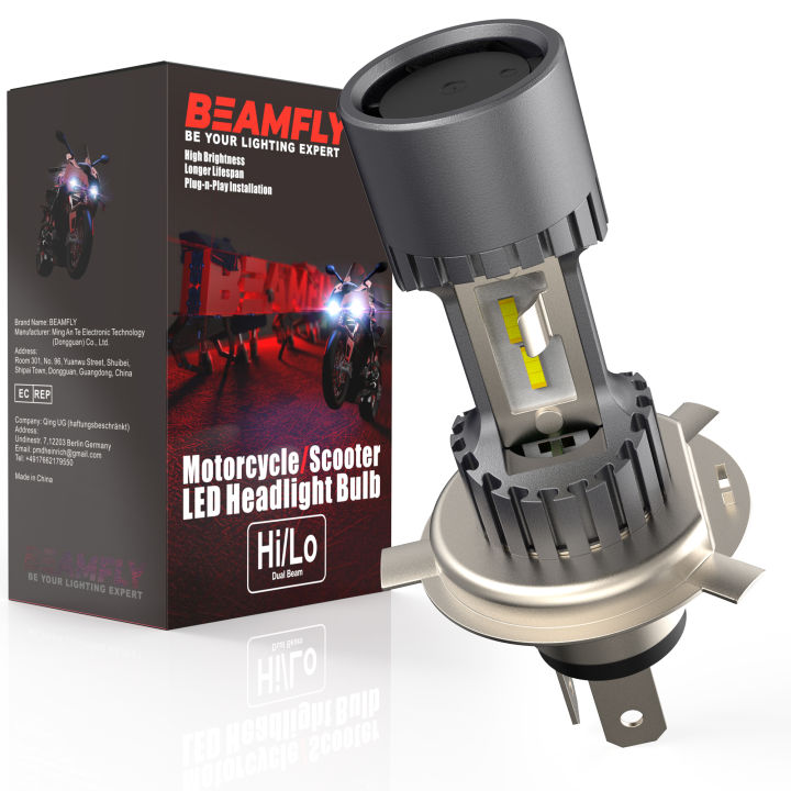 H4 Led Motorcycle Headlight Plug&play Motobike Headlight led With Fan 1 ...
