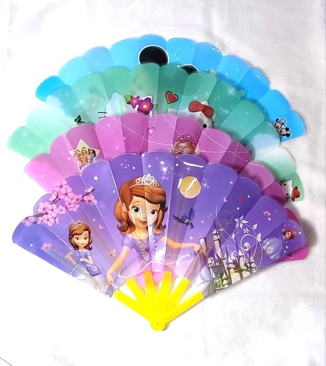 Folding hand plastic fan cute cartoon fans for kids | Daraz.pk