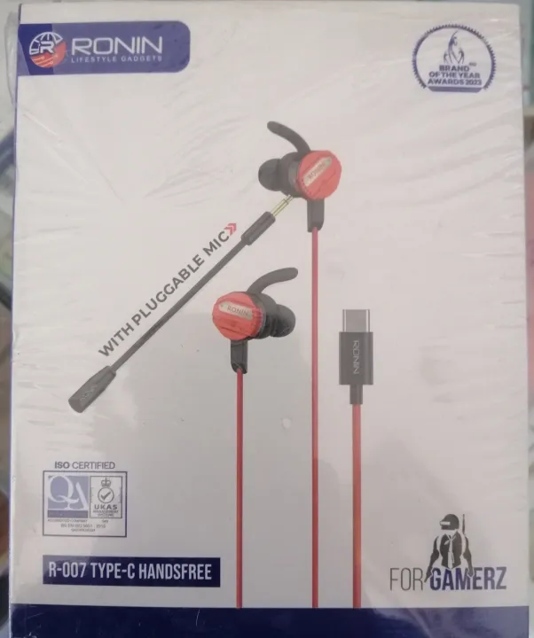 Ronin R007 gaming handfree with plug cable Mike / Used for pubg. free ...