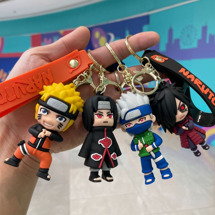 Naruto Keychain Anime Figure Haruno Sakura Hatake Kakashi Gaara Uzumaki ...