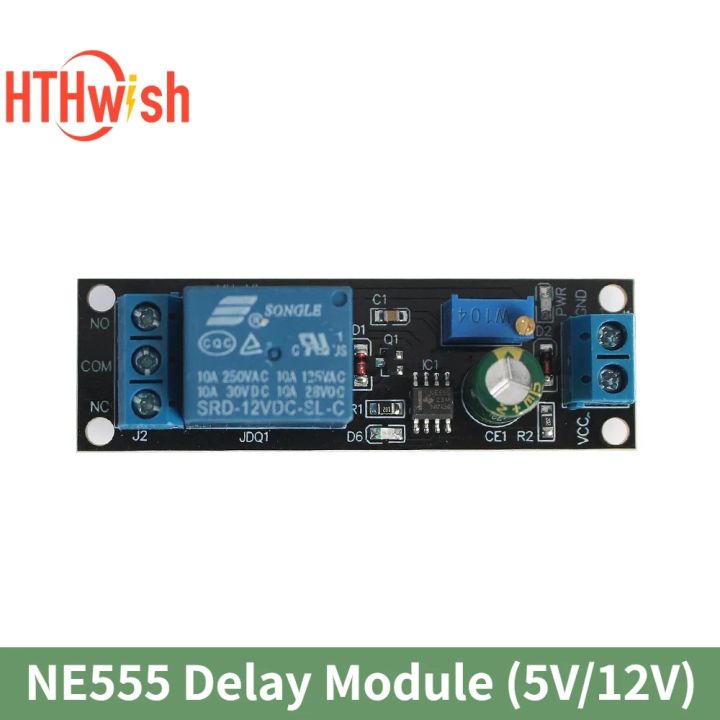 NE555 Timer Switch Adjustable Controller Module DC 12V Timer Delay ...