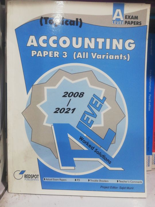 Accounting A/Level Topical | Daraz.pk