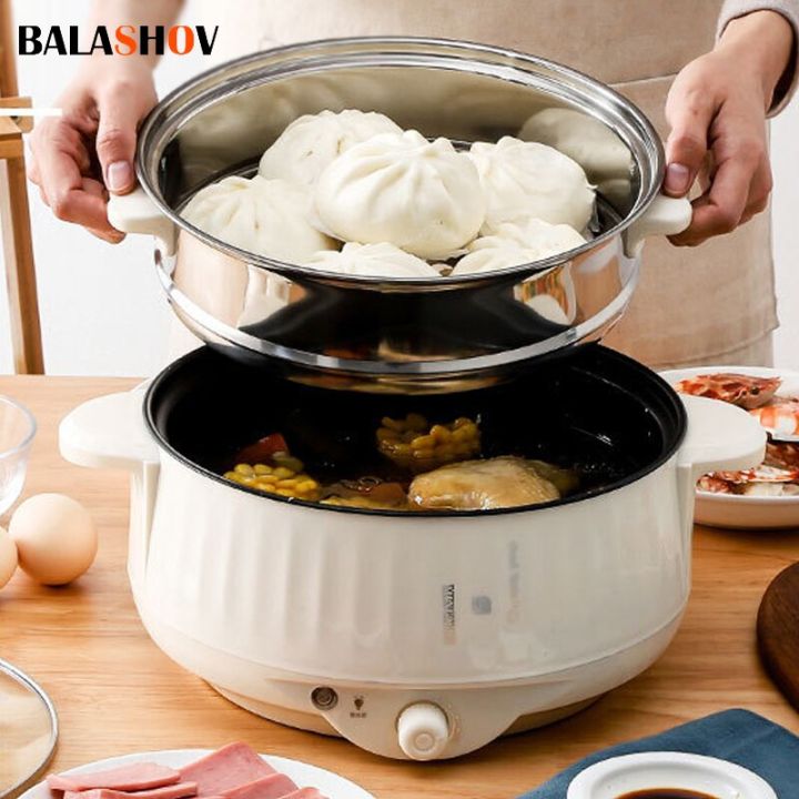 220V Multi Cookers Single/Double Layer Electric Pot 1-2 People ...
