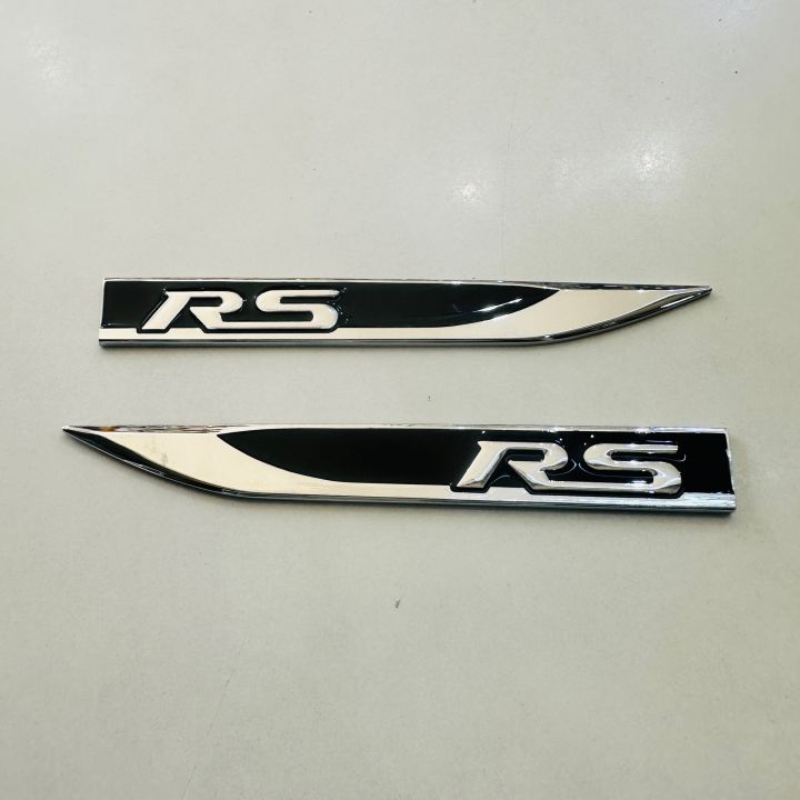 2-Piece RS Blade Emblem 3D Metal Badge Car Side Fender Rear Trunk ...