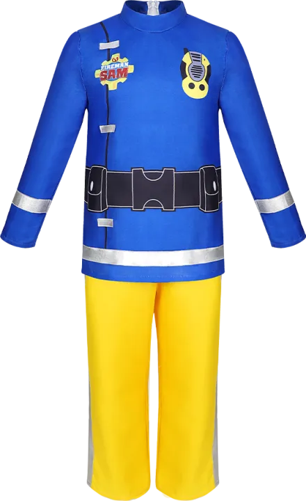 Fireman Sam Small Rescue Children Play Performances Dress Up Outfit ...