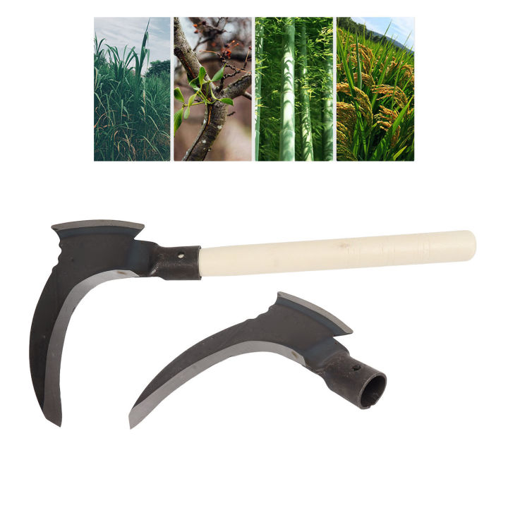 Handheld Sickle High Manganese Steel Double Scythe Multifunctional ...