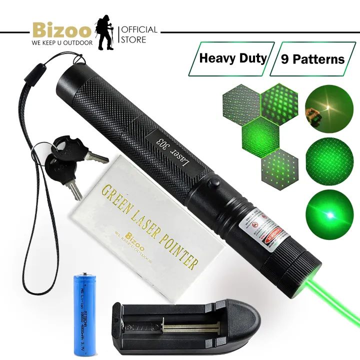 Green Multipurpose Laser Light Pointer High Laser Beam 100 MW with ...