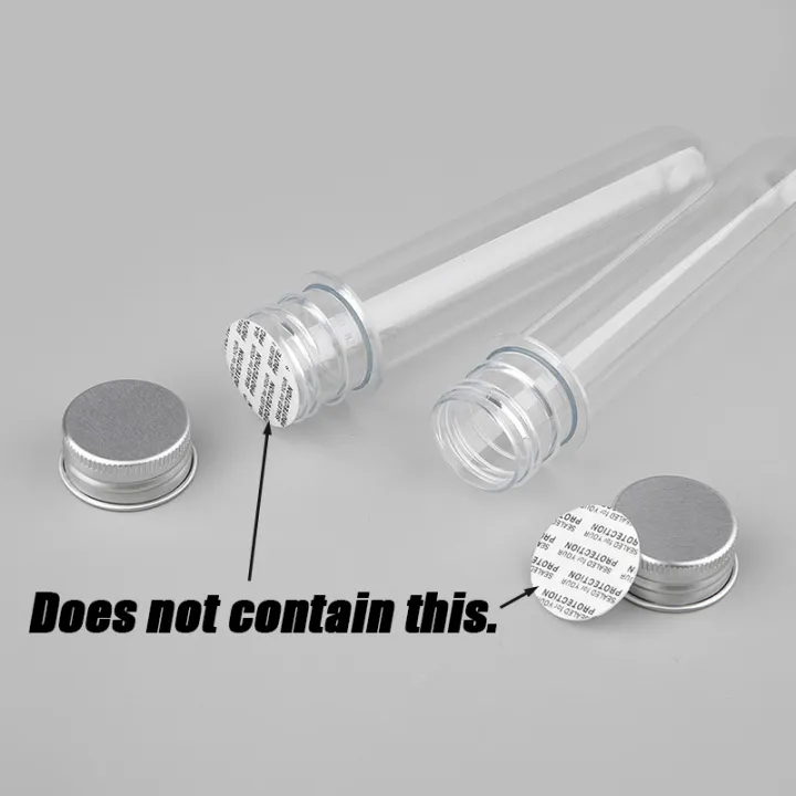 40ml Plastic Storage Tubes Lab Test Tubes with Screw Lid Round Bottom ...