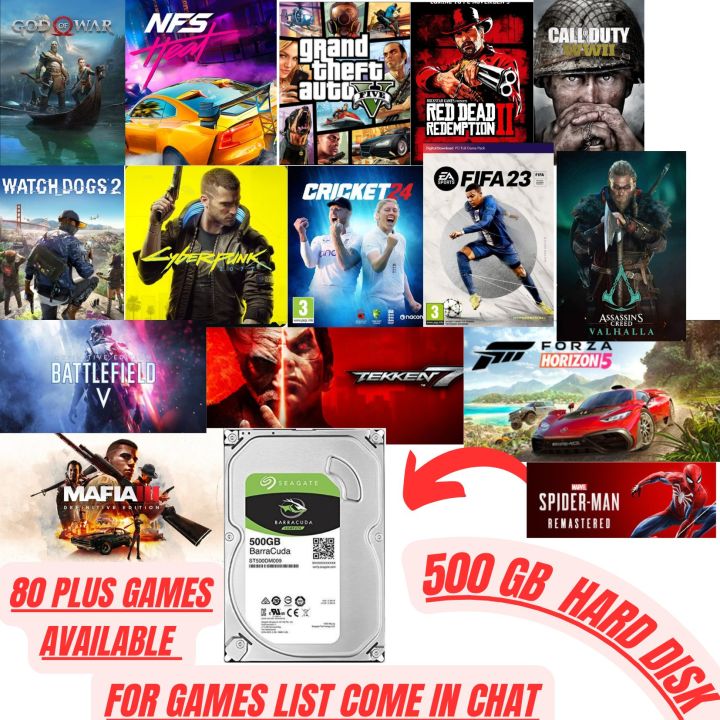 500 GB HARDDISK FULL OF GAMES | Daraz.pk