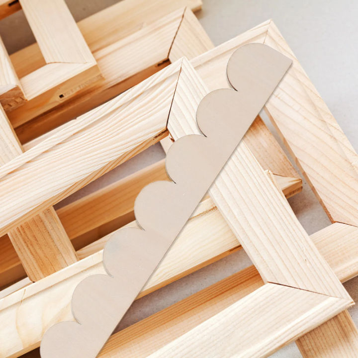 12 PCS Fan-Shaped Wooden Window Moulding Decorative Border DIY Trim ...