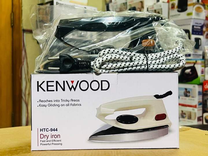 Kenwood HTC-944 Lightweight 1000W Dry Iron – Non-Stick Soleplate ...