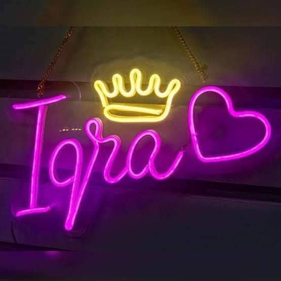 Customized NEON Sign Board - Name Plate - 4 Letters Alphabets | Daraz.pk