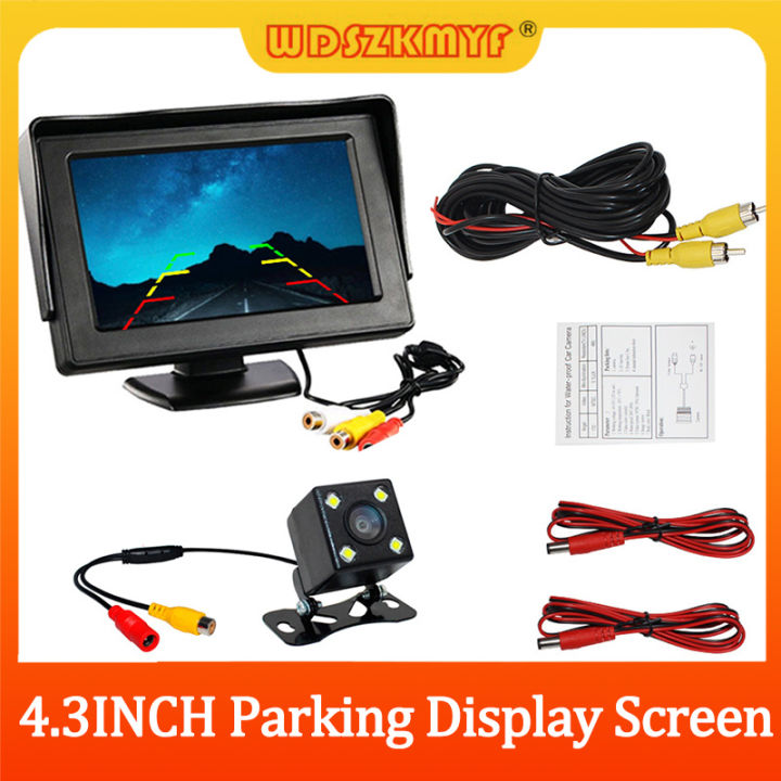 4.3" TFT LCD Display Screen Car Rear View Camera Wide Degreeor Monitor ...