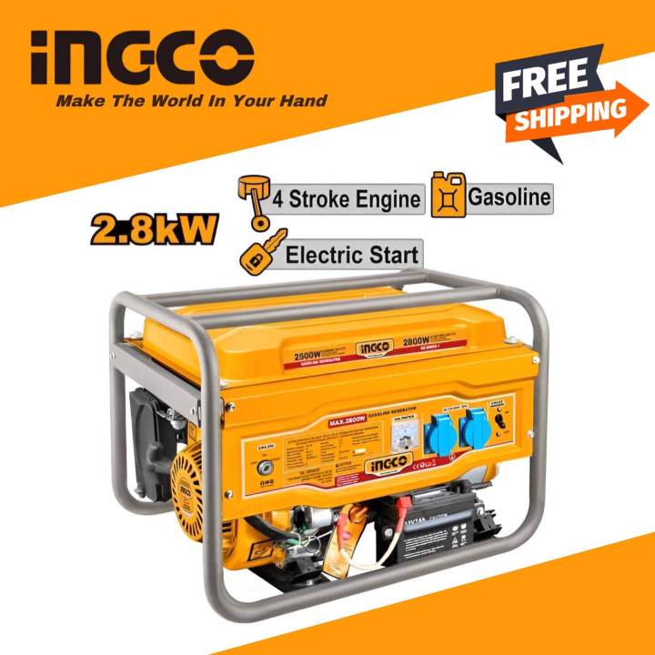 Generator INGCO 3 KW (2800 Watts) - Portable Petrol Generator | Ingco ...