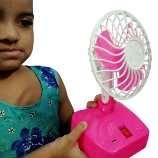 Mini charger fan table fan usb rechargeable fan 4 inch | Daraz.com.bd
