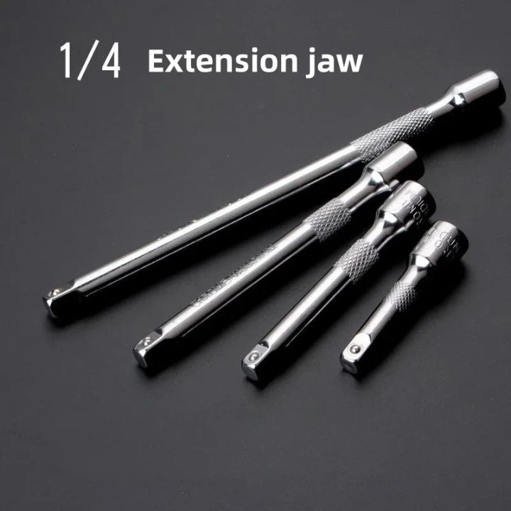Socket Ratchet Wrench Extension Bar 1/4" 50/75/100/150mm Ratchet Wrench ...
