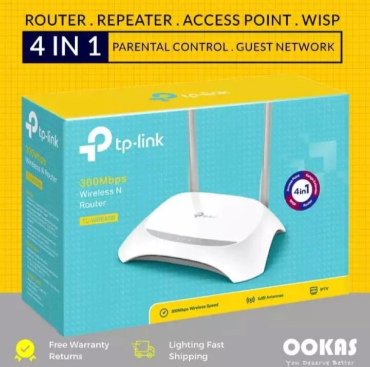 TP-Link TL-WR840N WiFi Router – 300 Mbps Wireless Speed | Smart ...