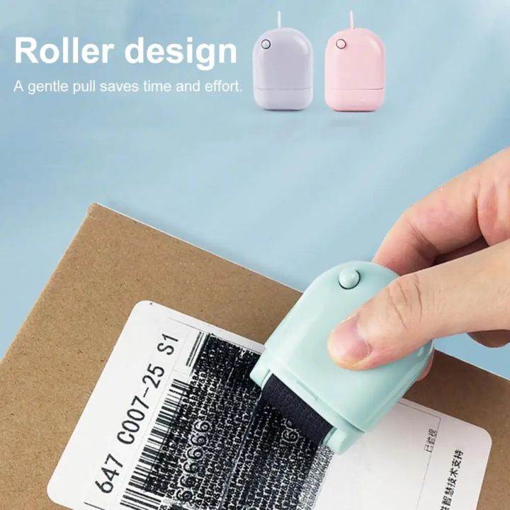 Theft Protection Roller Stamp for Privacy Confidential Data Guard Your ...