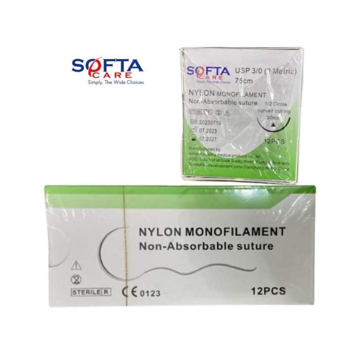 Medical Consumables Disposable Non-Absorbable Nylon Monofilament ...