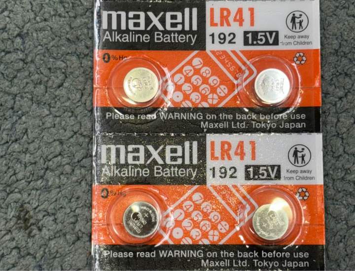 4 pec Maxell Alkaline Battery LR41/LR44/LR1130 Battery | Daraz.lk