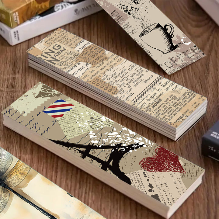 32 pcs, Vintage Newspaper Style Bookmarks for Teachers, Readers and ...