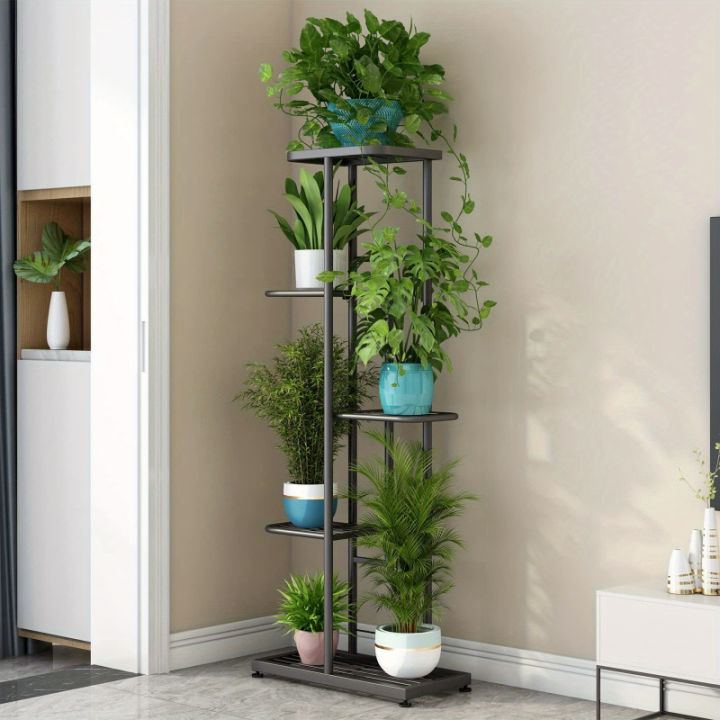 High Multi-layer Indoor Potted Metal Plant Stand - Suitable For Living ...