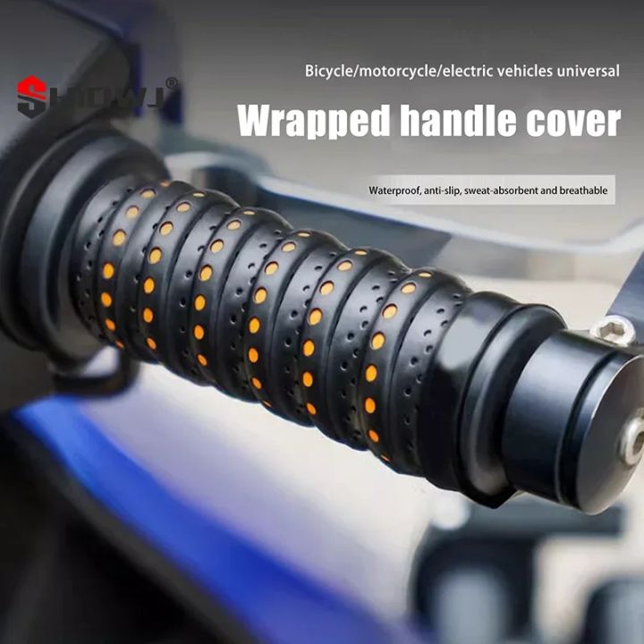 1/2PCS Motorcycle Handlebar Tape Road Bike Bar Tape Breathable Anti ...