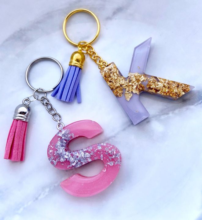 Resin Lettered (A-Z) Keytag | Daraz.lk