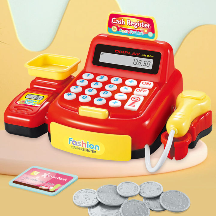 Cash Register Educational Toys, Pretend Calculator Cash Register Toy ...