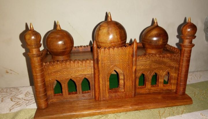 Badshahi Mosque Monument| Wooden Craft| Wooden Statue | Daraz.pk