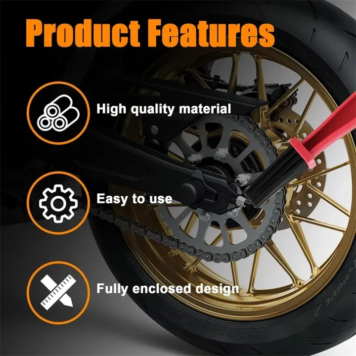 Motorcycle Chain Brush Cleaner Kit for GSXR 1000 Ninja 400 Dominar 400 ...