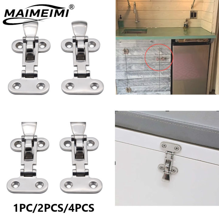 1/2/4pcs Marine Grade stainless steel Lock Latch Marine Boat Door Hasp ...