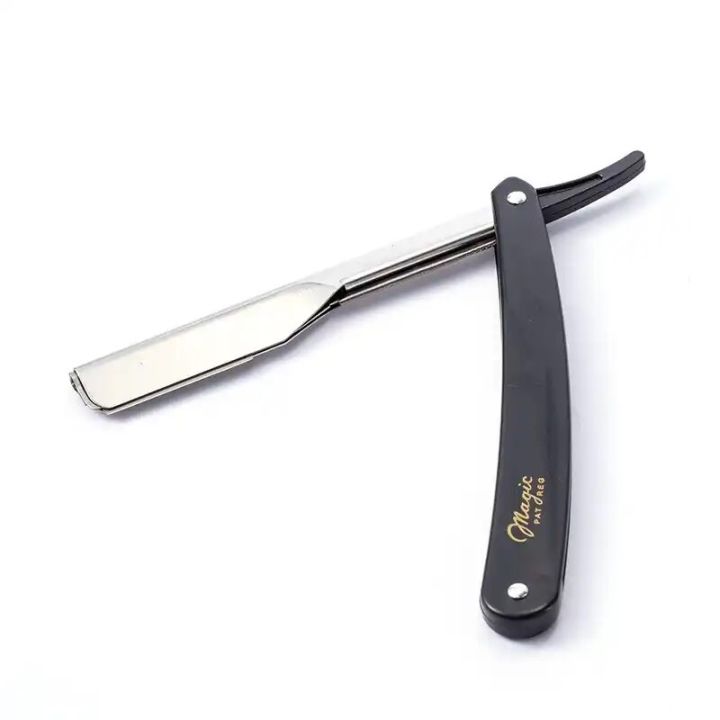 Barbertop Shaving Razor Classic Steel Straight Edge Barber Shaver ...