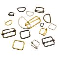 10 Pcs/Pack Wire Formed Metal D-Ring Rectangle Loops Tri-Glide Slider ...