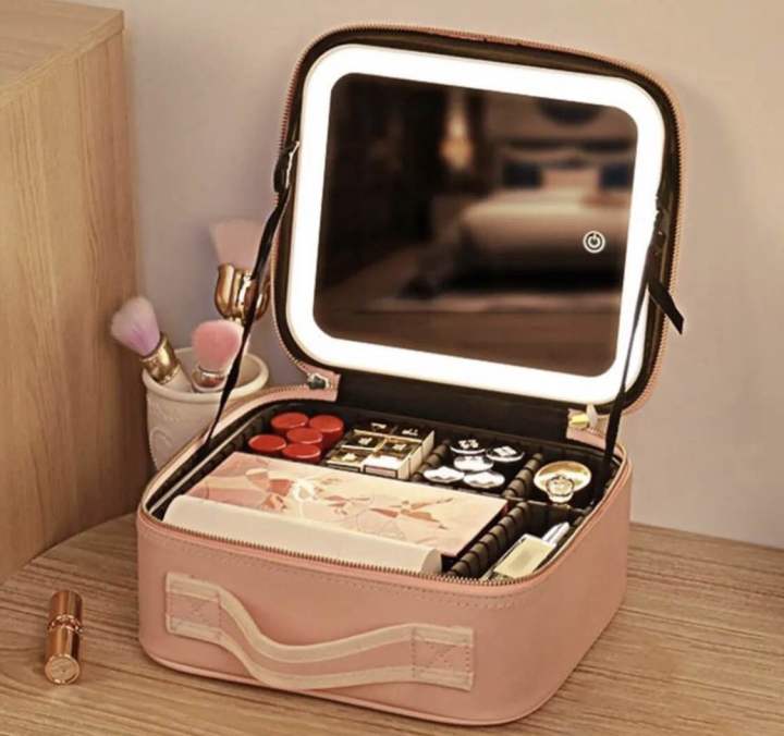 Makeup Cosmetic LED Vanity Bag with Touch Sensor with 3 Modes ...