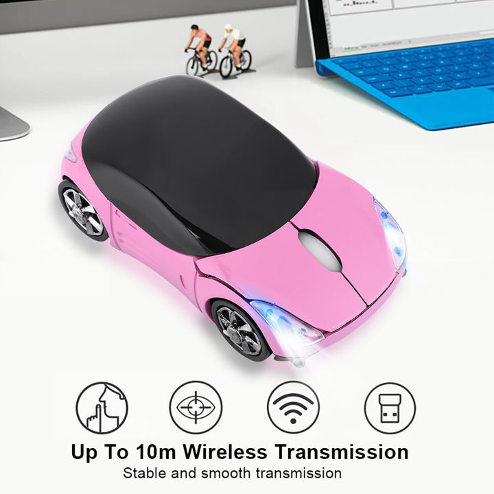 2.4G Car Mouse Wireless Mouse Optical Mouse 1600DPI for Mac/ME/Windows ...