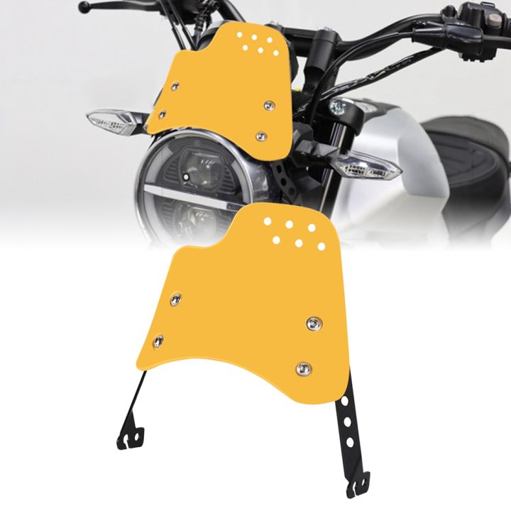 Universal Motorcycle Windshield Windscreen Wind Deflector Round ...