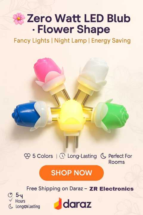 Zero Blub - Zero Light - 2 Pin Zero Blub/Light - Zero Watt Led Blub ...