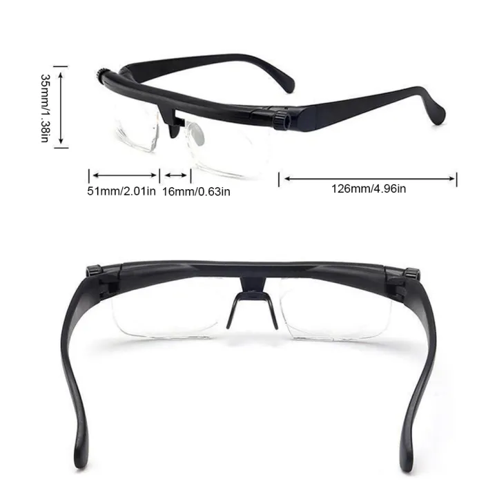 -6D To +3D Adjustable Degree Reading Glasses Focal Length Correction ...