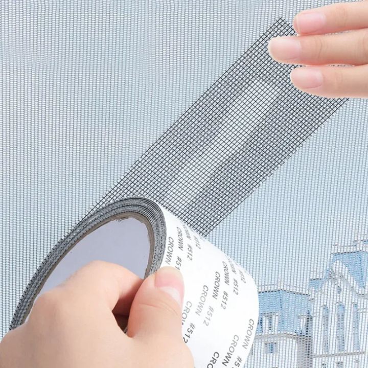 Strong Window Screen Repair Tape Self Adhesive Mesh Tape Net Door Fix ...
