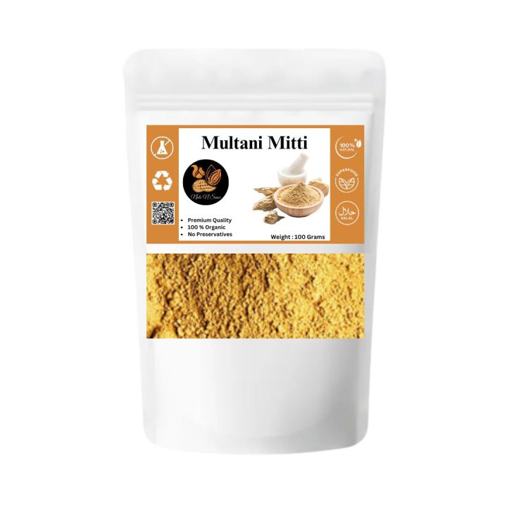 Multani Mitti Powder Fuller Earth Multani Mud - 100 Grams | Daraz.pk