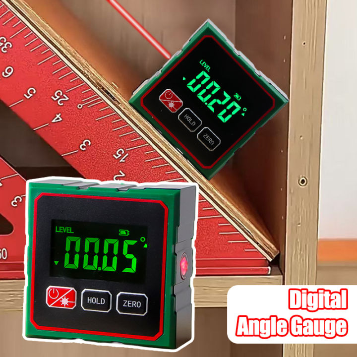 Double Sided Laser Inclinometer Digital Angle Finder Magnetic ...