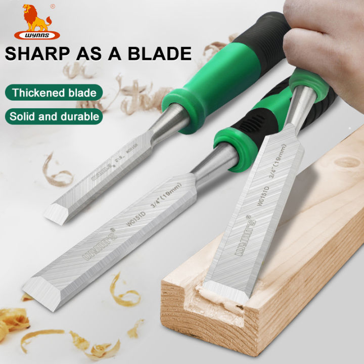 WYN'S Wood Chisels for Woodworking 65# Manganese Steel, Beveled Edge ...