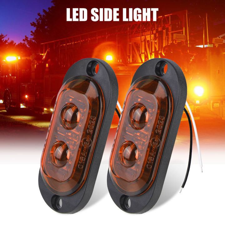 Car Side Lamp Indicator Taillights 12V-24V Trailer Marker Lights Car ...